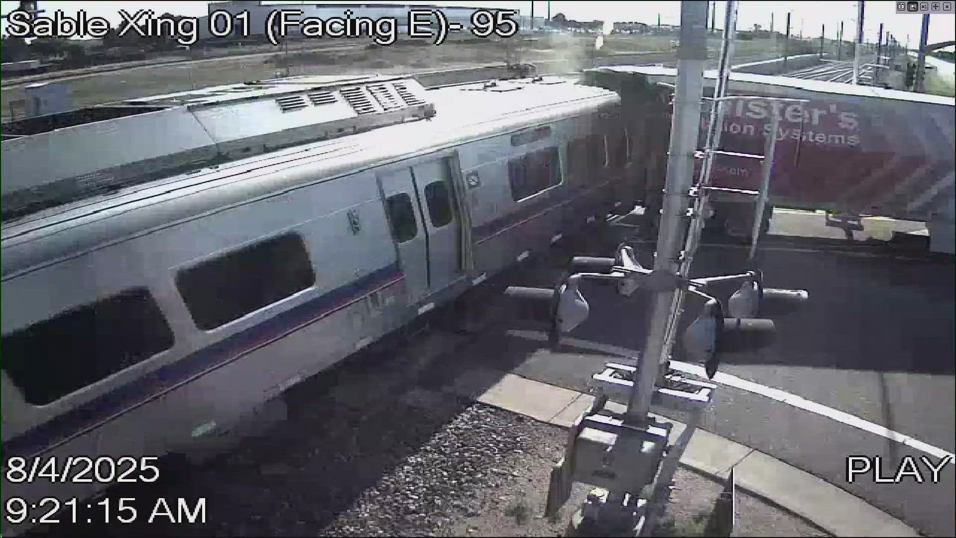 Video shows RTD A Line train crash with semi | 9news.com