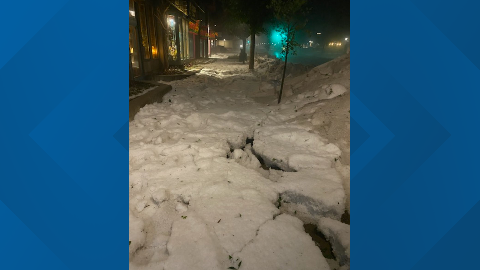 Estes Park gets pummeled by hail that looks like snow in July | 9news.com