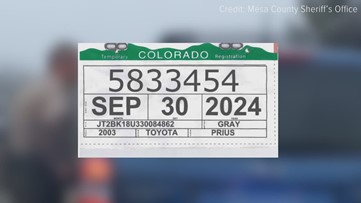 Colorado sees rise in fake temporary license plates | 9news.com