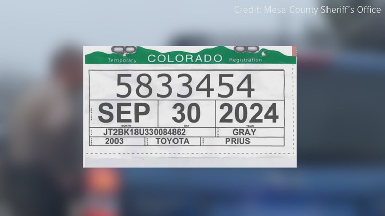 Colorado sees rise in fake temporary license plates | 9news.com