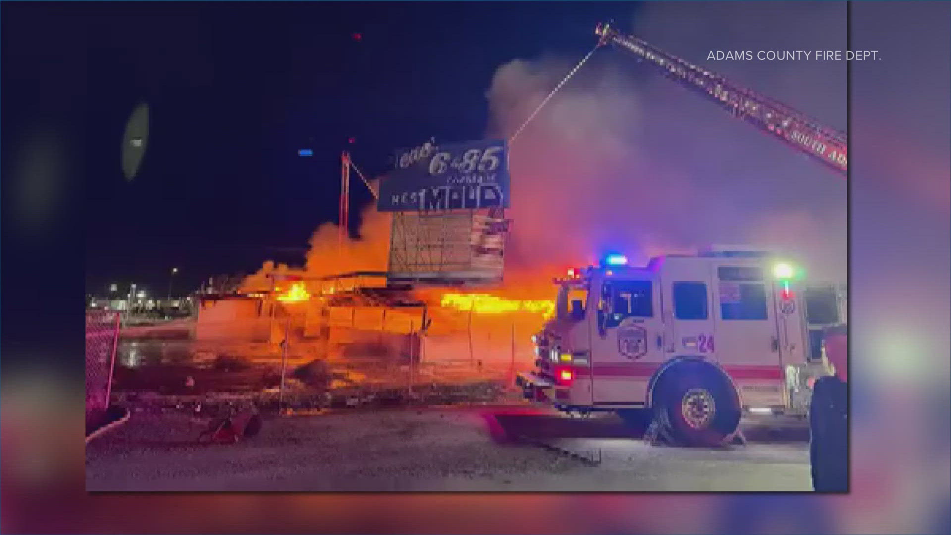 Fire burns empty building in Commerce City Sunday | 9news.com