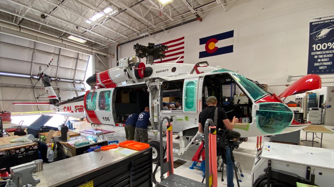 Colorado facility converts Black Hawks into Firehawks | 9news.com