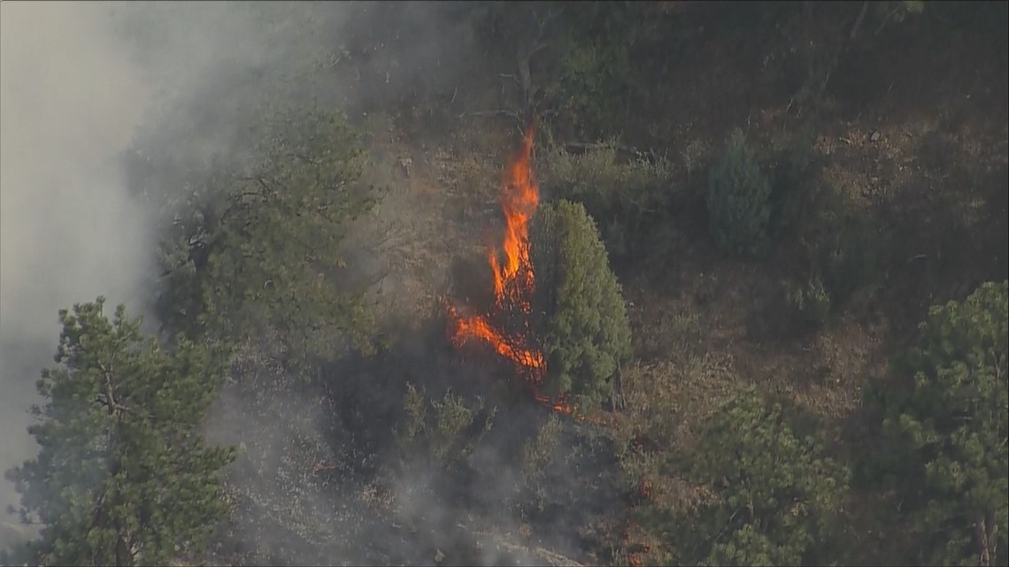 Wildfire burning west of Golden near Clear Creek Canyon Park | 9news.com