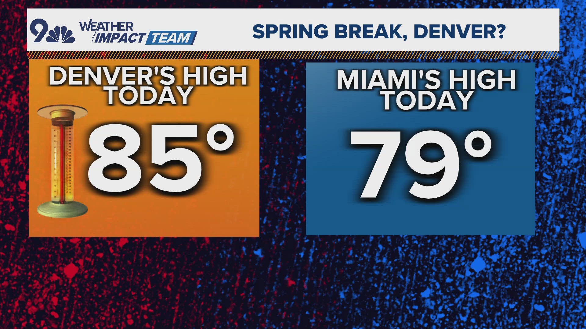 Denver warmer than Miami? Spring breakers find surprising role reversal ...