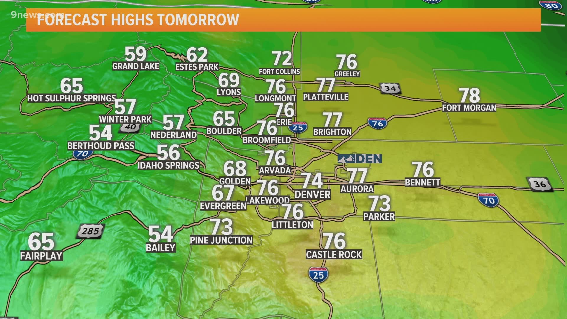 Denver, Colorado, Front Range weather forecast | 9news.com