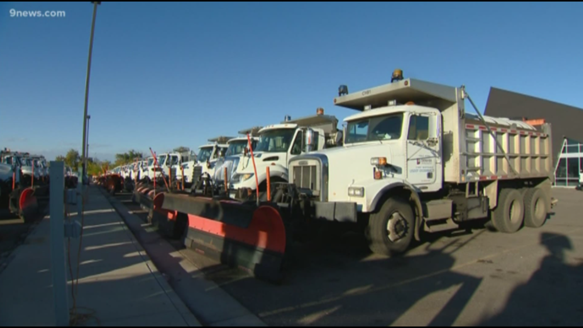 Denver, CDOT plows prepare for snow, ice during rush hour commute ...