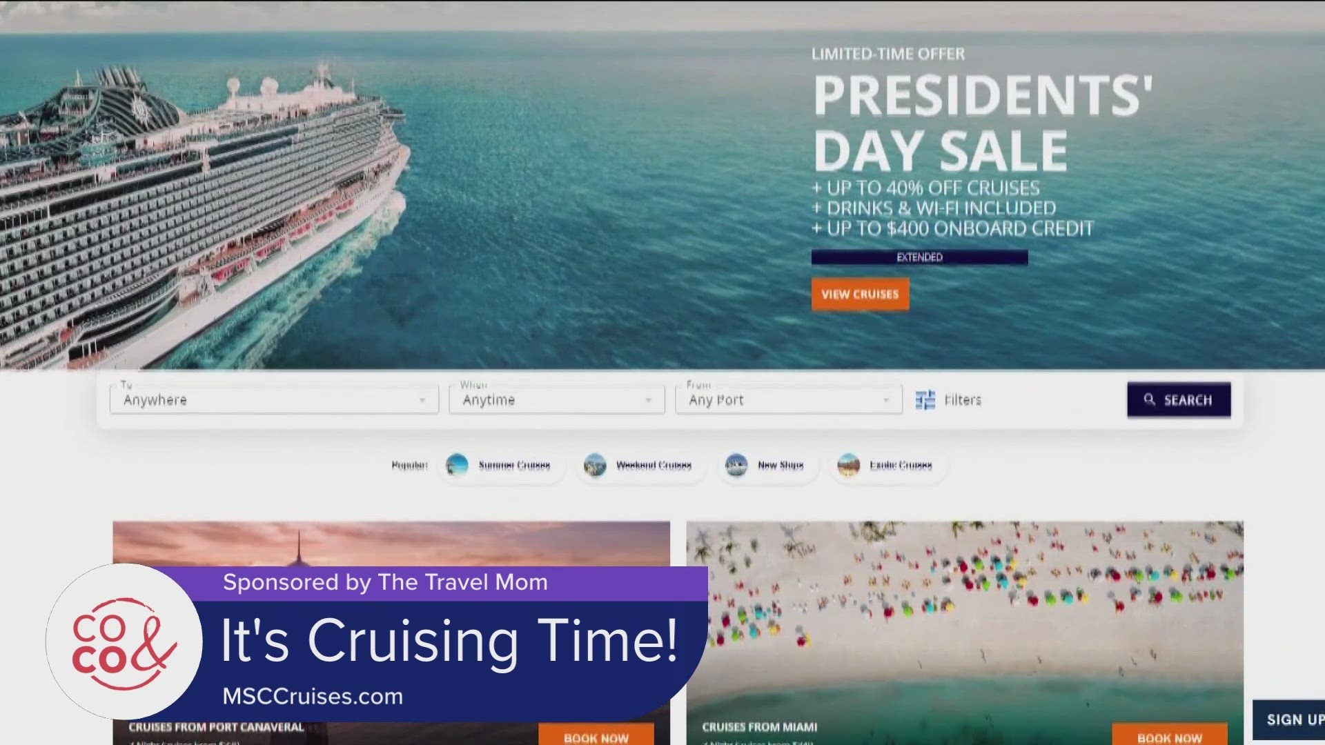 Catch Some Waves with The Travel Mom and MSC Cruises | 9news.com