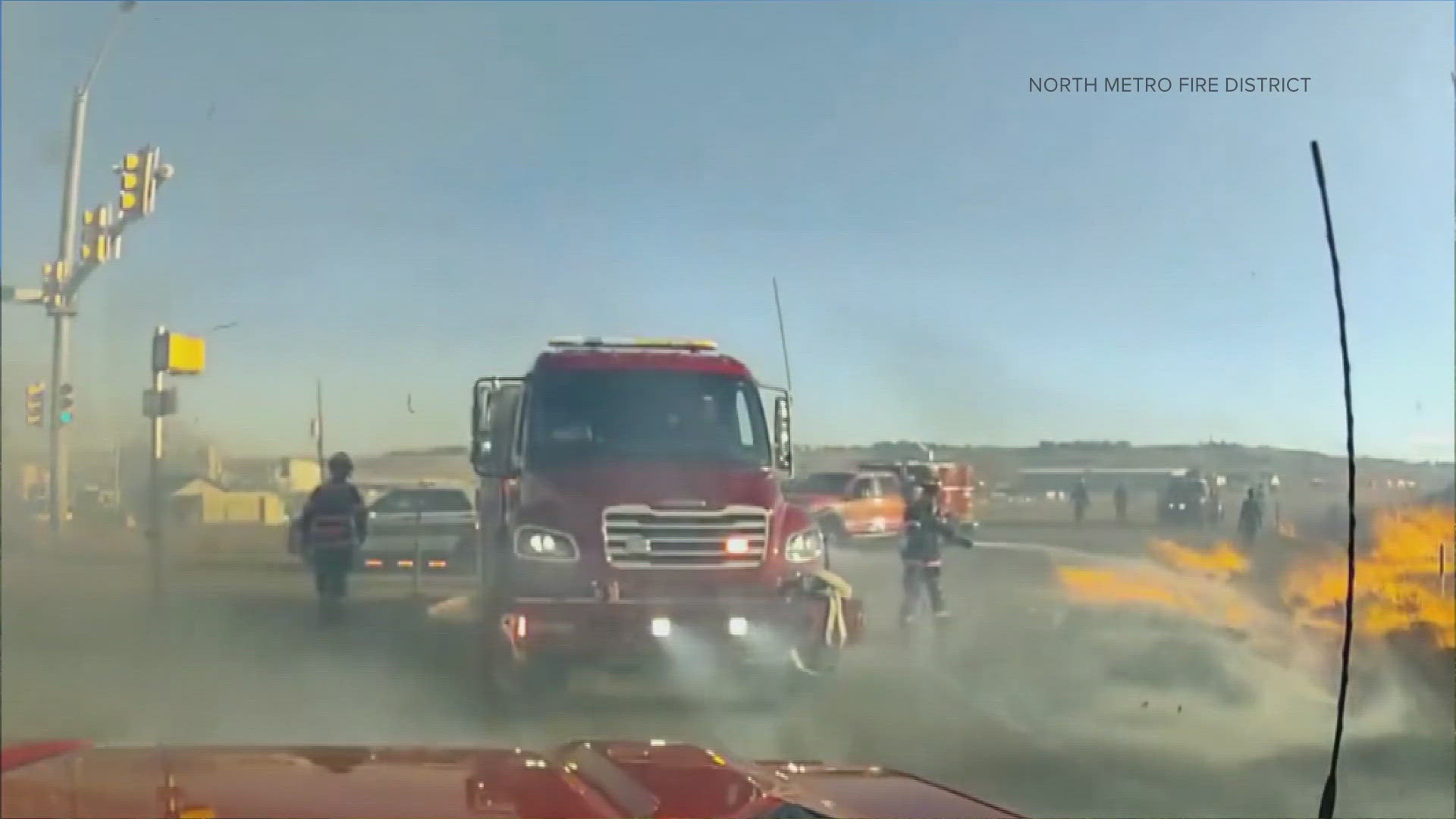 Dash cam video shows crews working to contain Boulder County fire ...