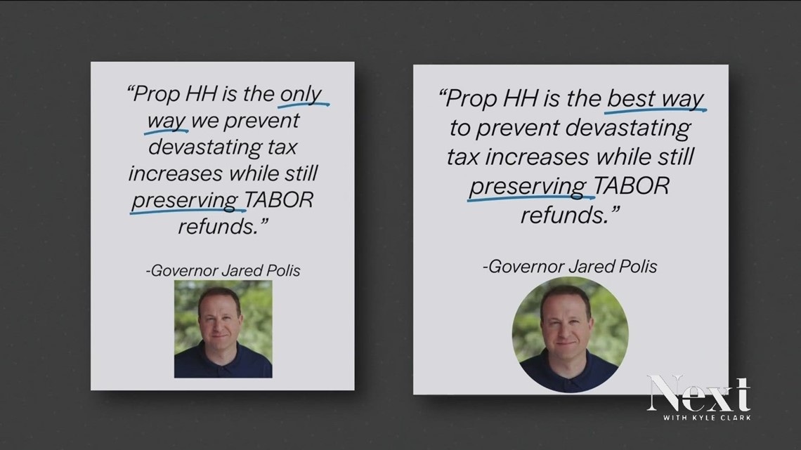 Governor Polis, Democrats back off false Prop HH claim | 9news.com