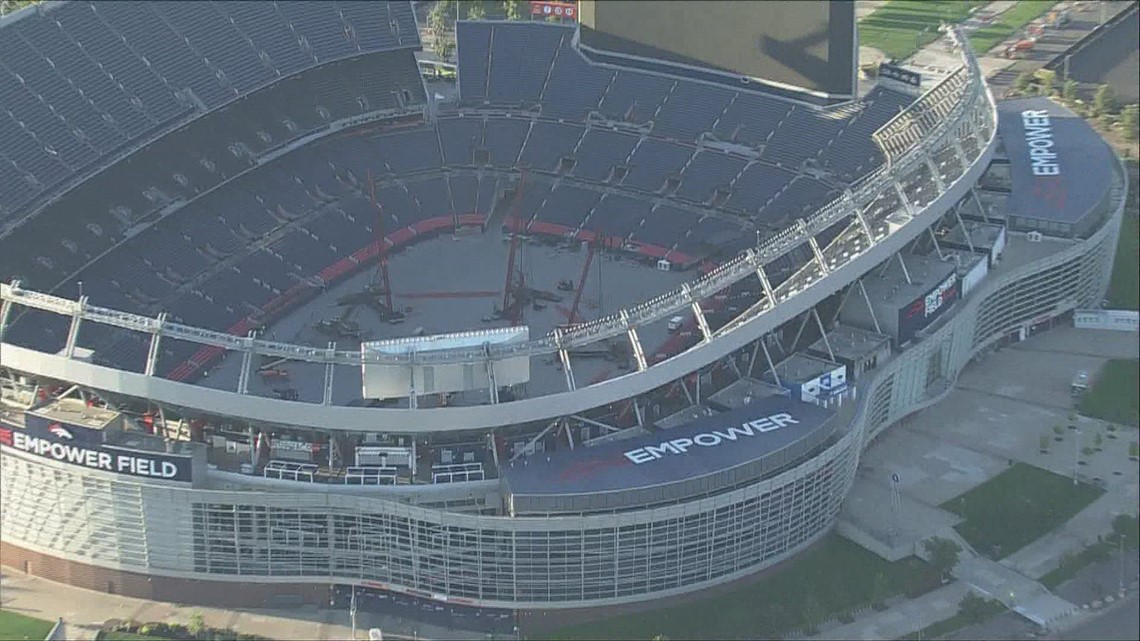 Ed Sheeran concert setup begins at Denver stadium | 9news.com