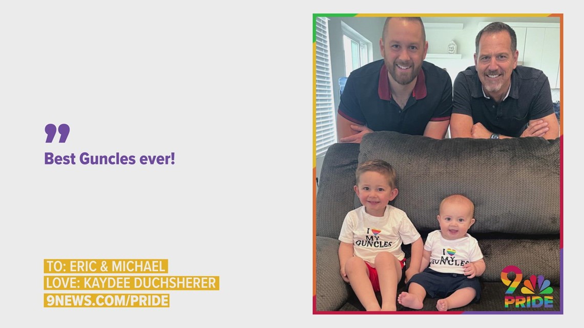 PRIDE: To Eric & Michael; Love Kaydee Duchsherer | 9news.com