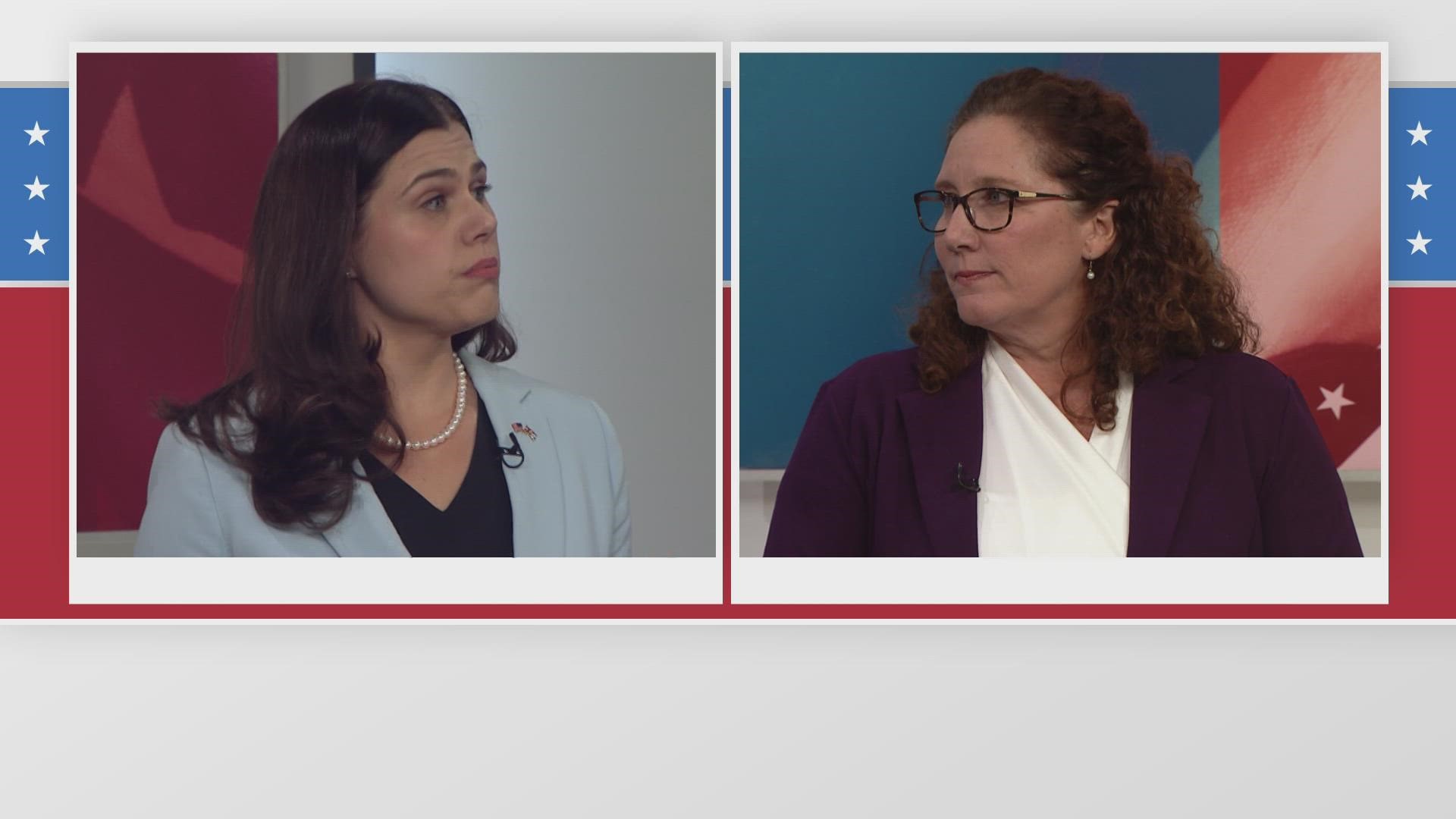 Colorado secretary of state debate: Griswold asks Anderson about bill ...