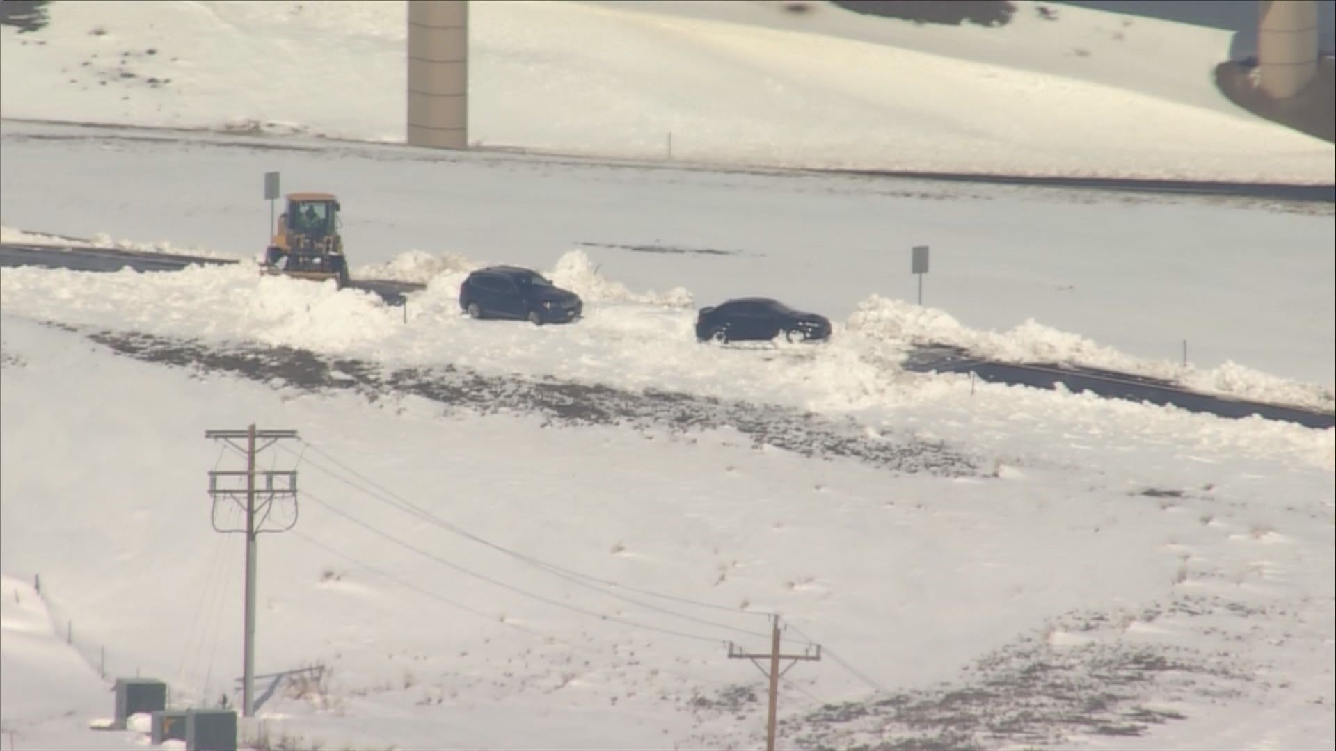 Aerial footage of the March 2021 blizzard in Denver | 9news.com