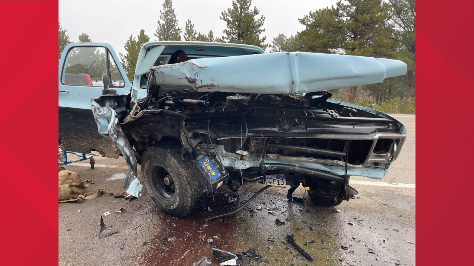Allenspark firefighters rescue coworker injured in crash | 9news.com