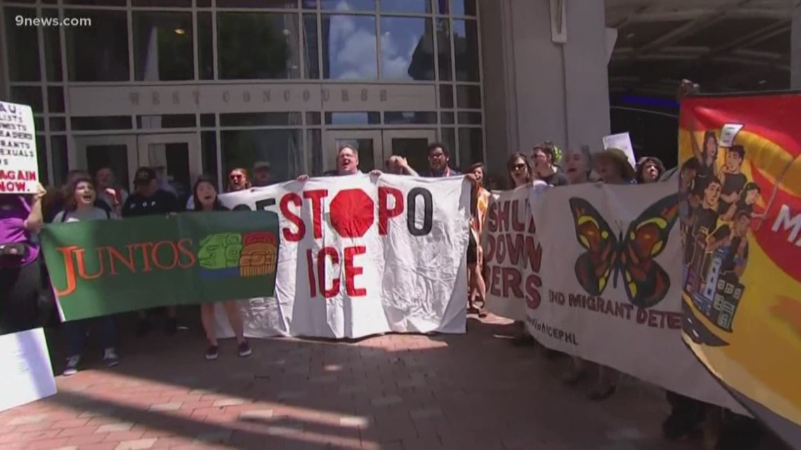 Protesters march ahead of possible ICE raids | 9news.com