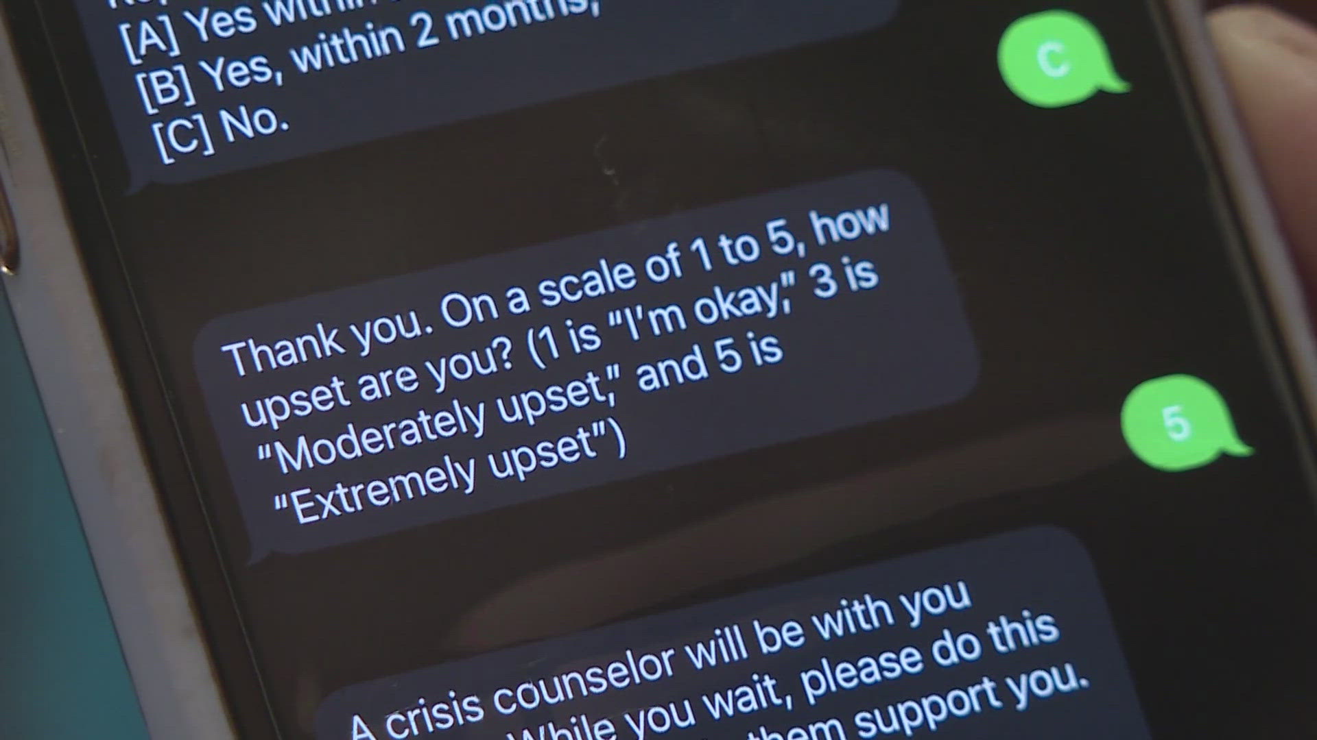 Mom left frustrated after texting crisis line | 9news.com