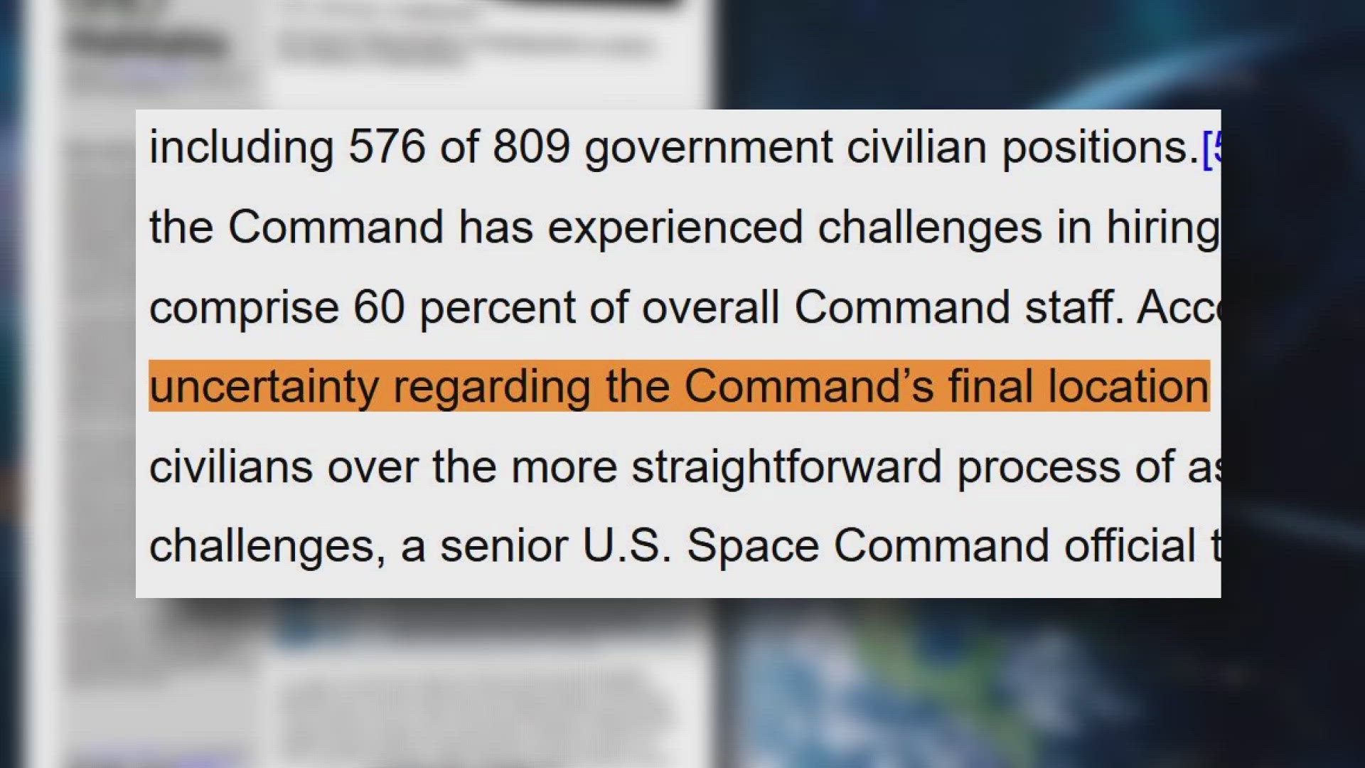 Future of US Space Command's Colorado headquarters uncertain | 9news.com