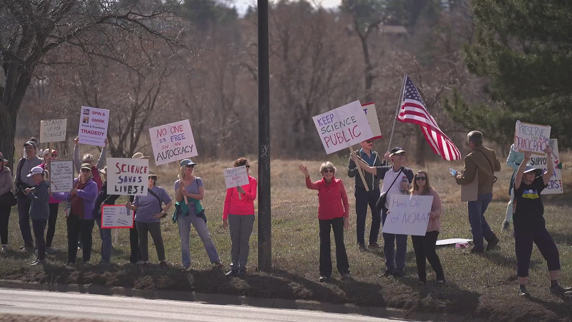 Group protests NOAA cuts in Boulder | 9news.com