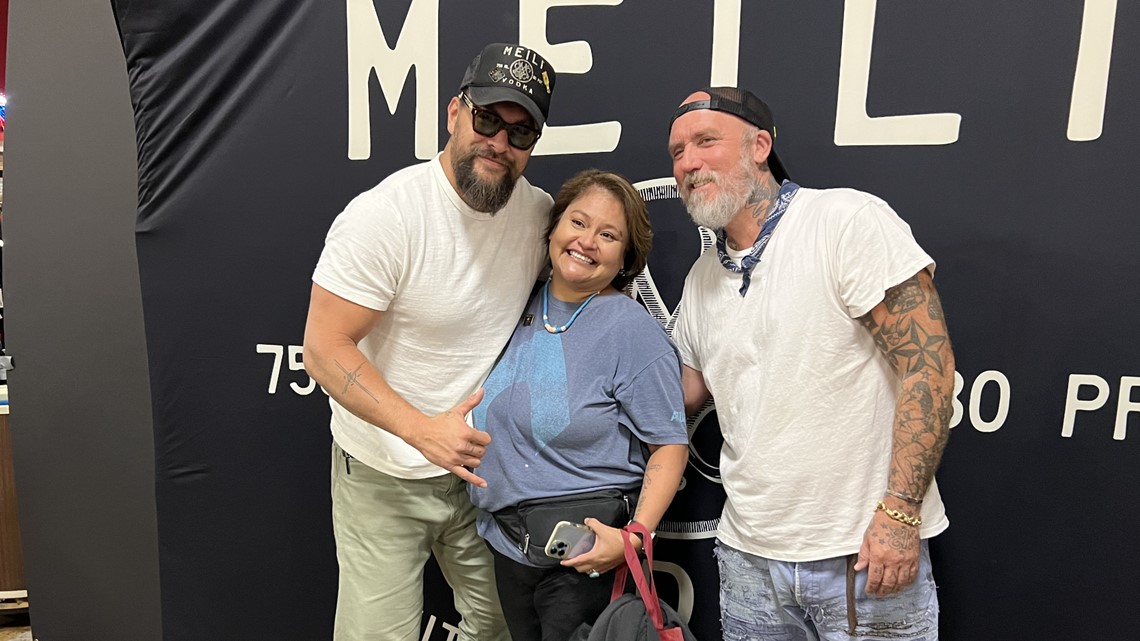 Jason Momoa, Blaine Halvorson meet Colorado fans to promote vodka ...