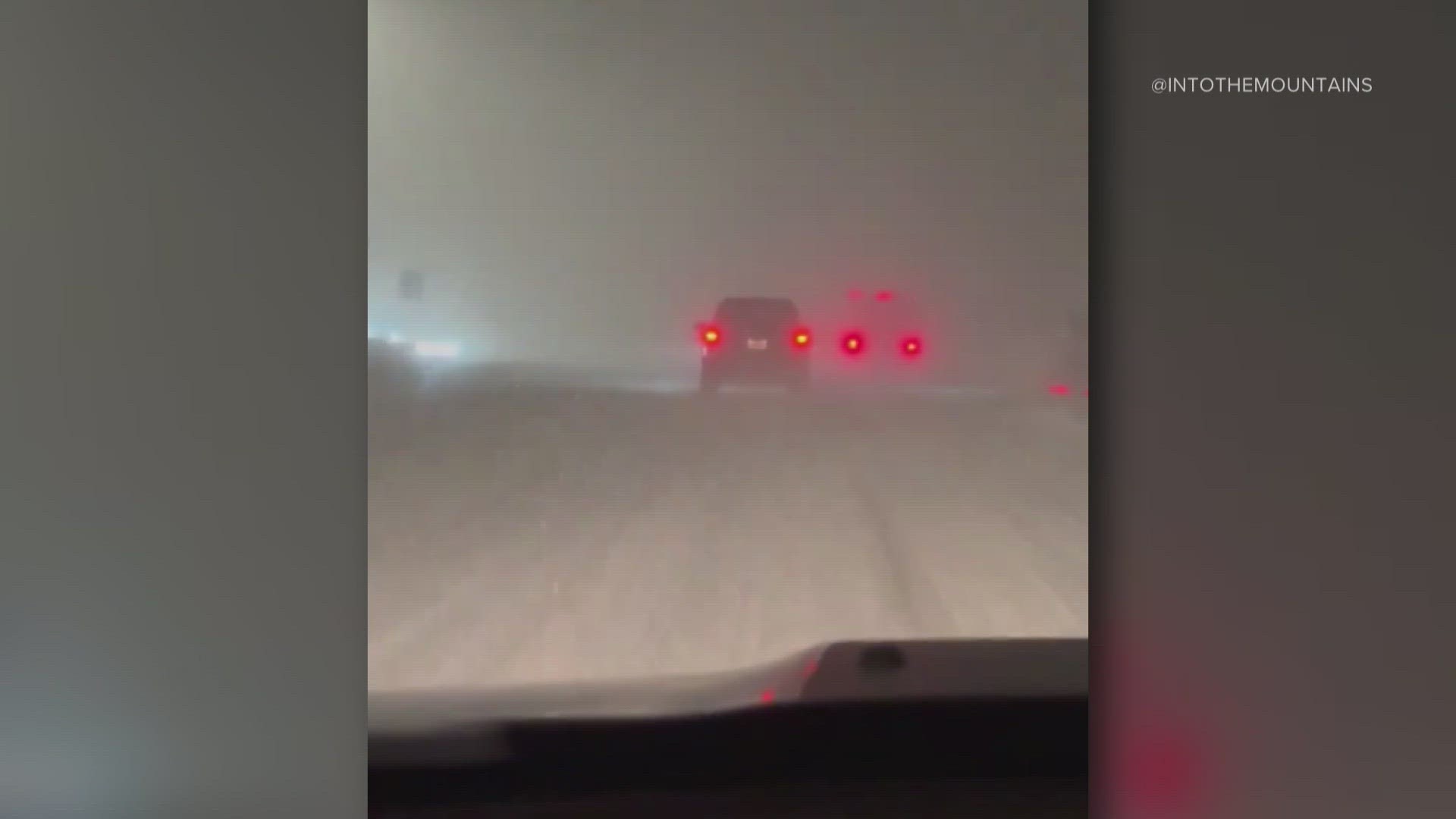Weekend snow caused travel issues in Colorado's mountains | 9news.com