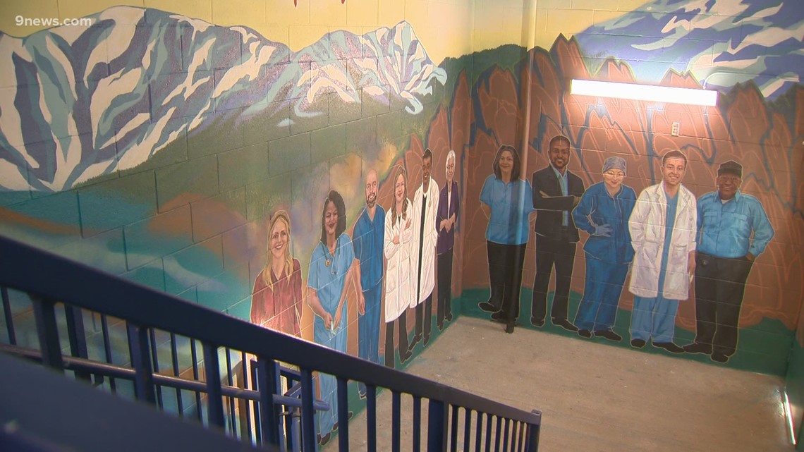 Mural inspires frontline hospital workers | 9news.com