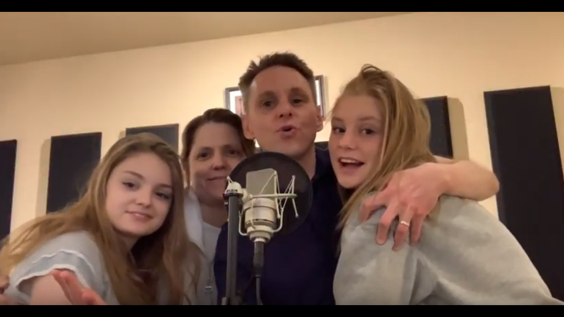 Lone Tree family records 'stay at home' song | 9news.com