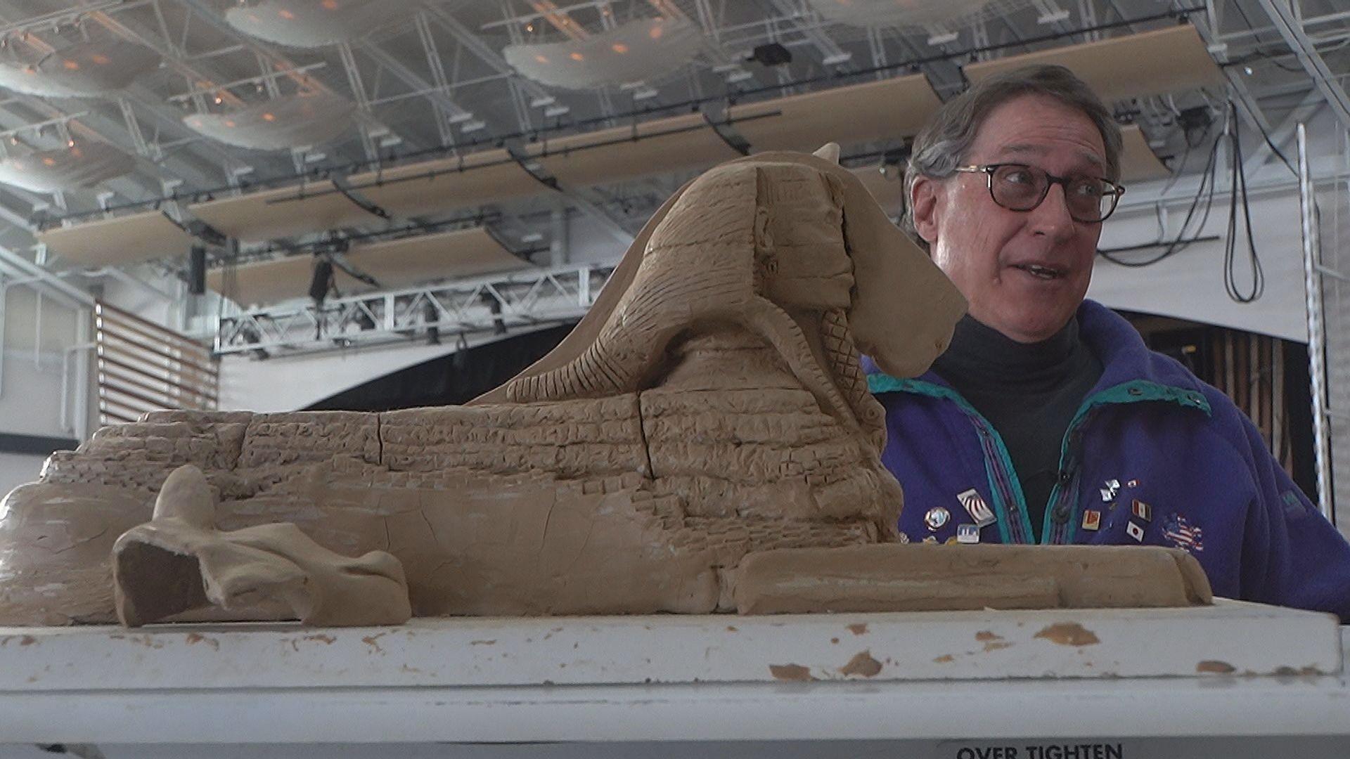 Colorado snow artist tries to prove theory about Great Sphinx | 9news.com