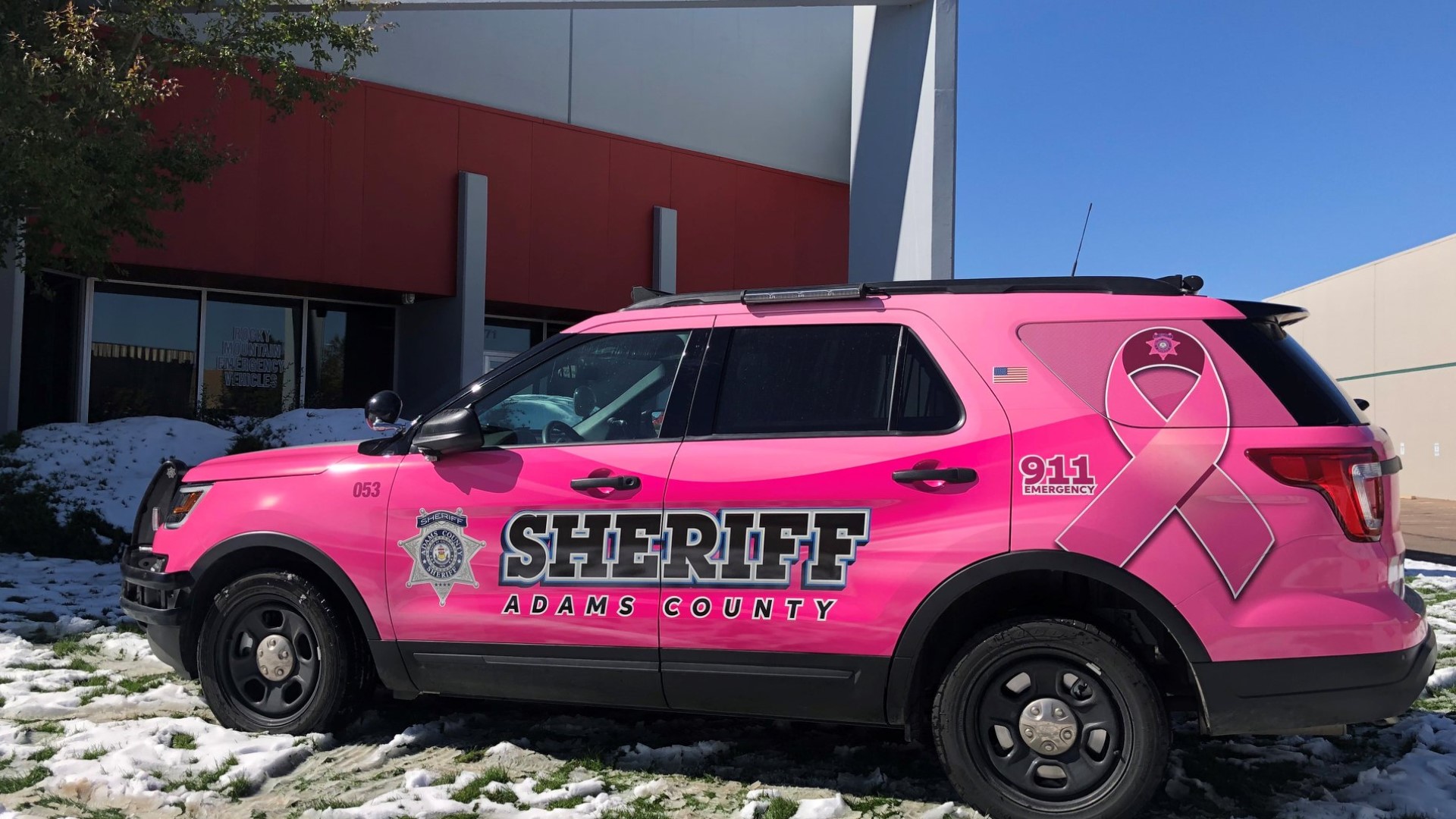 Why is there a pink Adams County patrol vehicle? | 9news.com