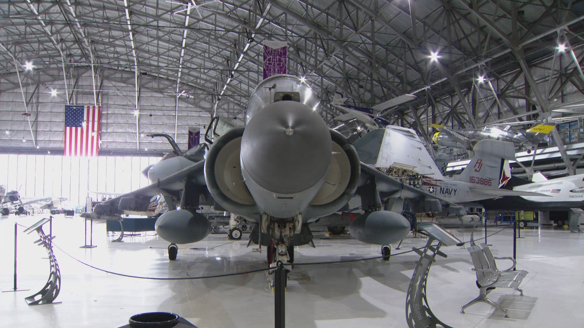 AV-8B+ Harrier II makes debut at Denver's Wings Over the Rockies museum ...
