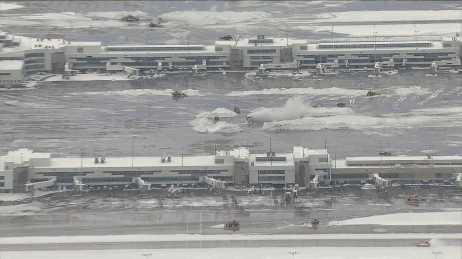 Aerial footage of the March 2021 blizzard in Denver | 9news.com
