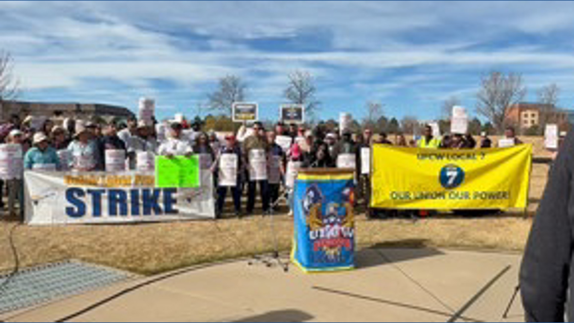 Day 3 of JBS strike, press conference near corporate offices | 9news.com