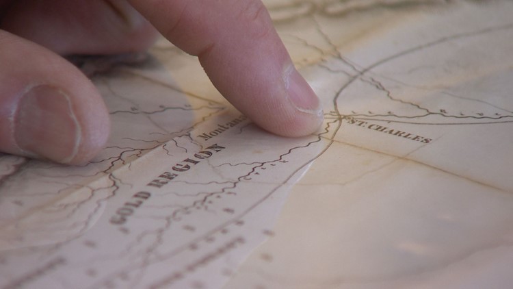 Gold rush maps show early history of Colorado | 9news.com