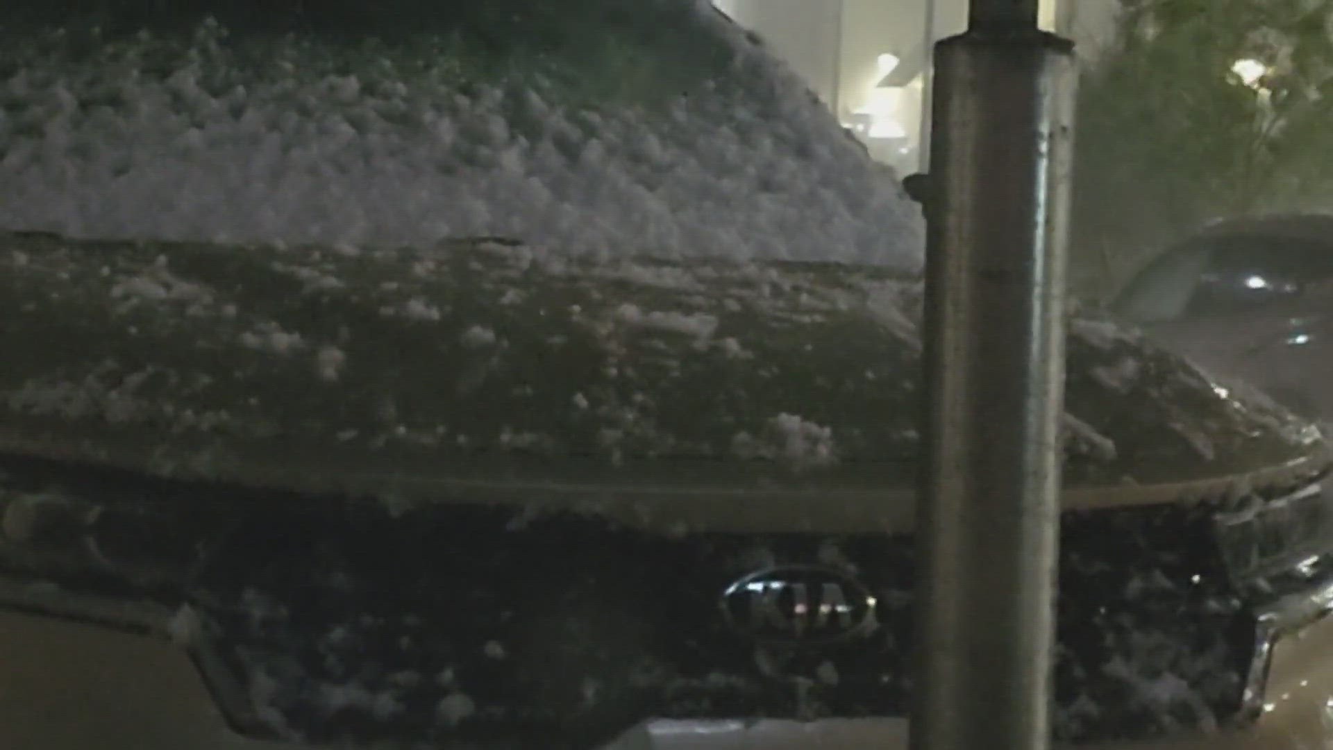 Heavy hail Havana Gardens Aurora | 9news.com