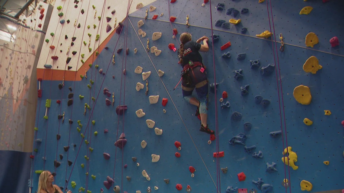 Innovative climbing wall uses sound to guide visually impaired climbers ...