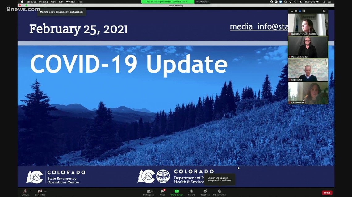 COVID in Colorado: State health officials provide update | 9news.com