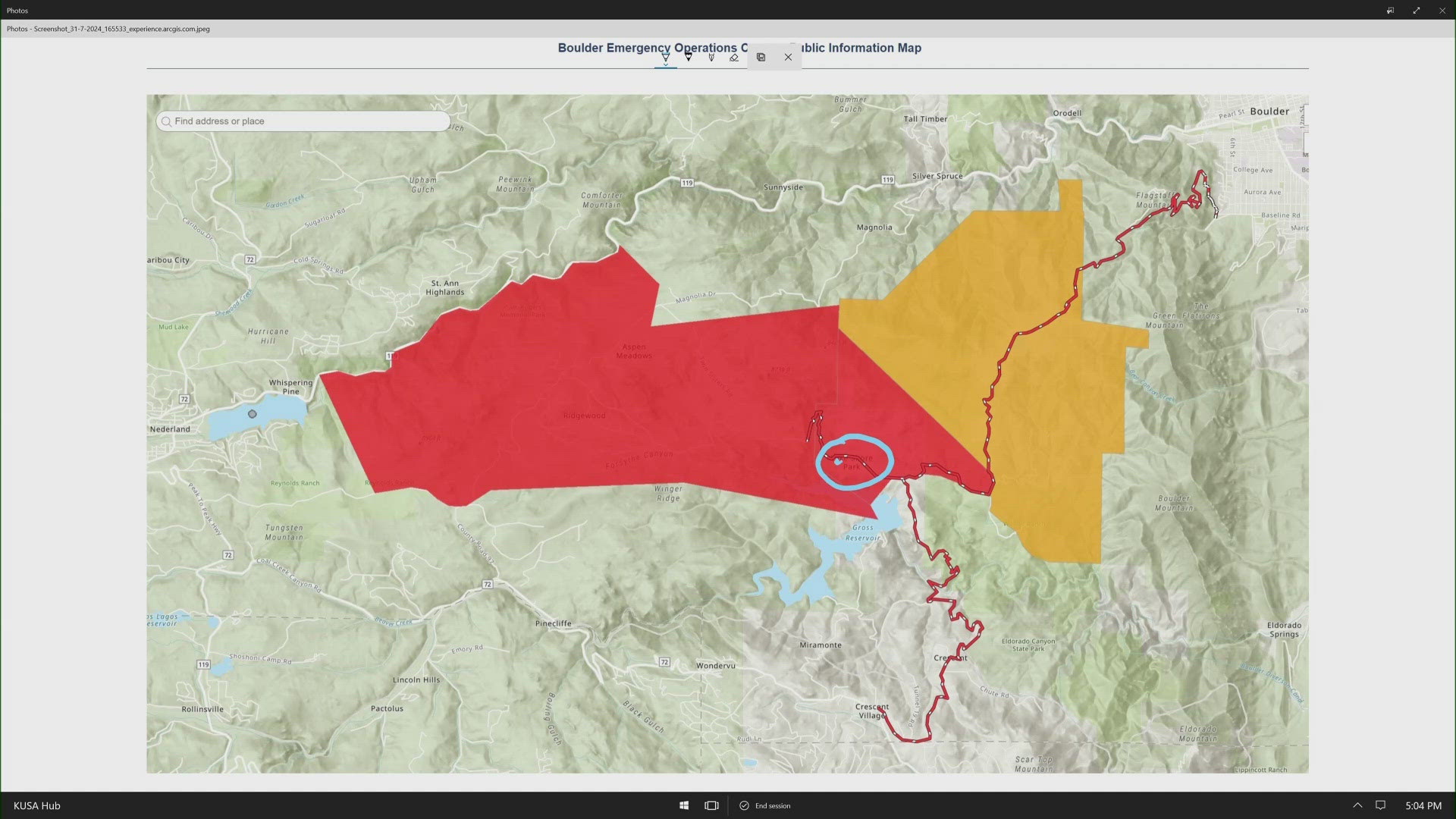Lake Shore Fire: Wildfire burning near Gross Reservoir impacted 2 ...