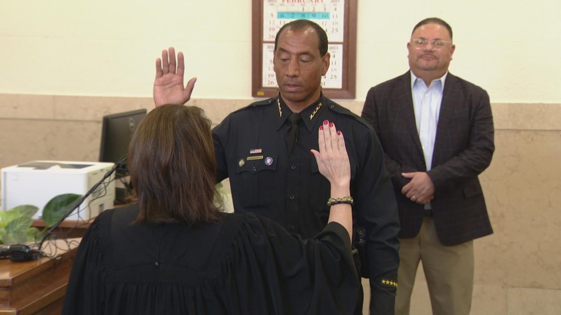 Ron Thomas sworn in as new chief of Denver Police Department | 9news.com