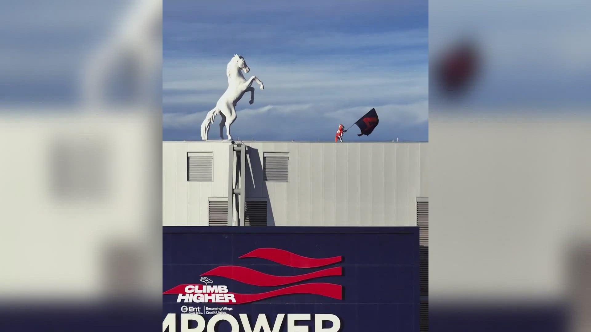 Broncos mascot Miles reaches summit of Denver landmarks before playoff ...