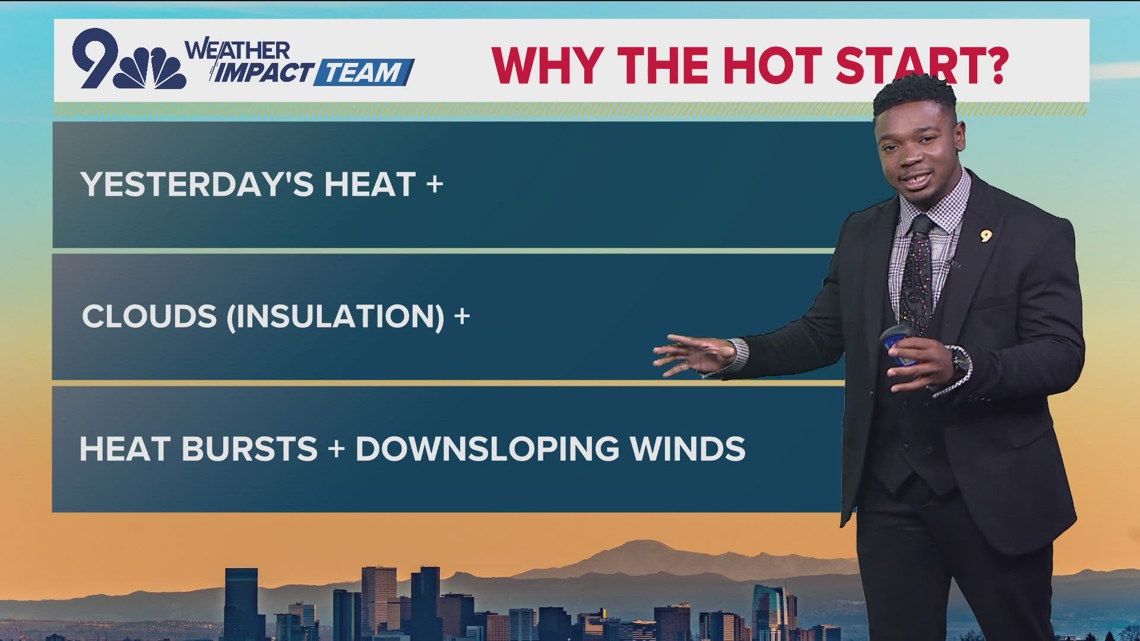 Why was it so warm Thursday morning in the Denver metro? | 9news.com