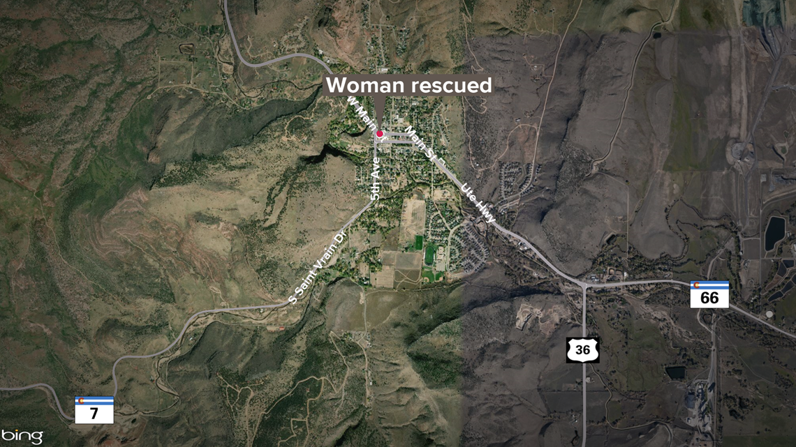 Woman stuck in Boulder County rock crevice rescued | 9news.com