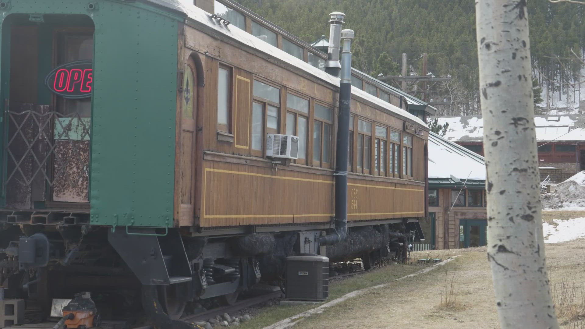 Unique Nederland coffee shop is built inside train cars | 9news.com