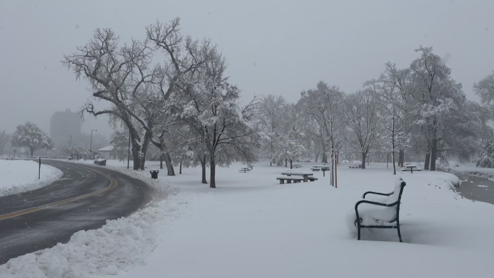 Colorado park photos before and during the winter storm | 9news.com
