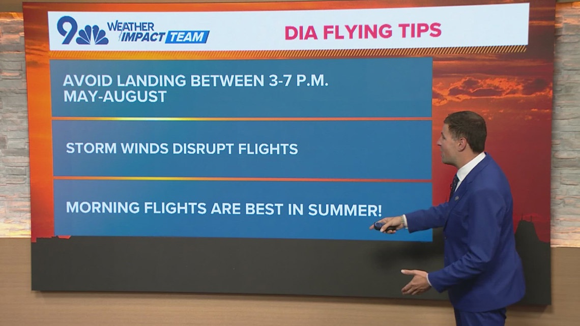 Times to avoid flying into Denver's airport in summer | 9news.com