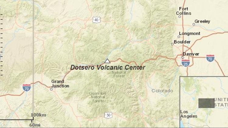 History of the active volcano in Dotsero west of Denver, Colorado ...