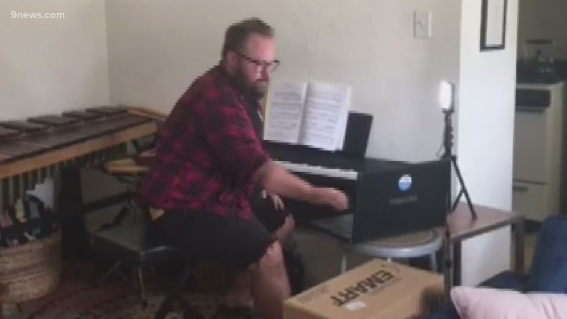 Denver music teacher getting creative with online classes | 9news.com