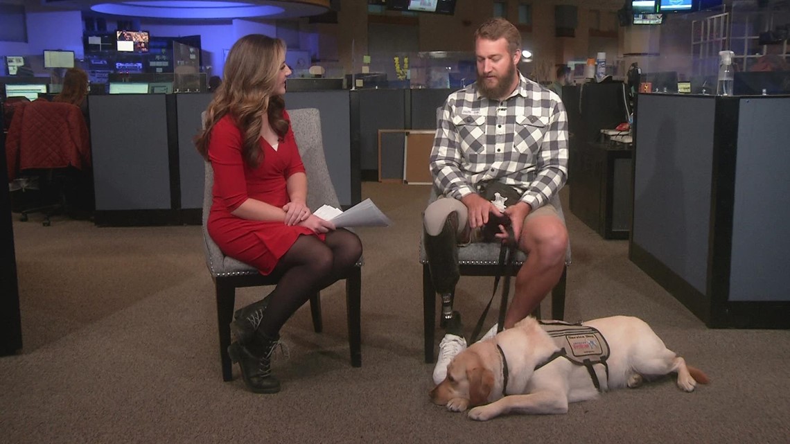 US Navy Veteran Max Rohn and the impact of service dogs on him | 9news.com