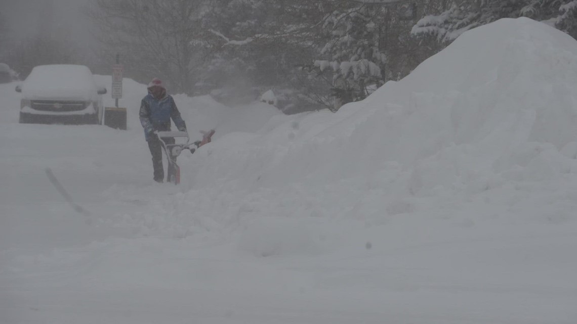 Mountain snow totals: Strong winds, heavy snow hit high country | 9news.com