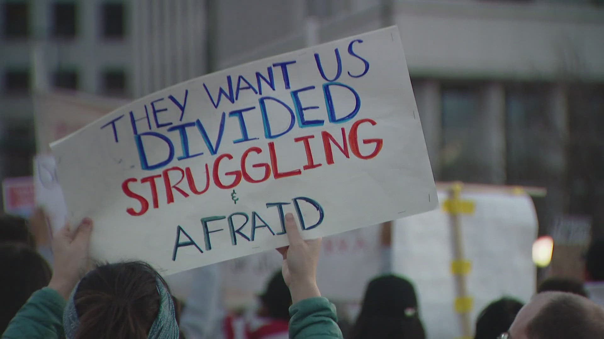 Protest at Colorado state Capitol against Trump administration actions ...