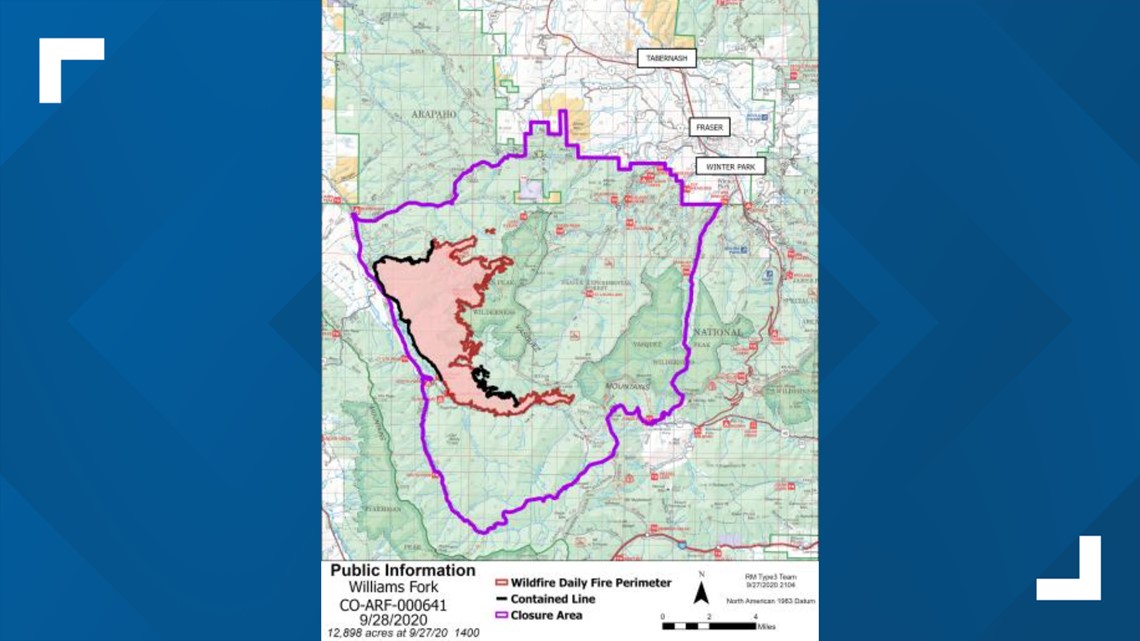 Williams Fork Fire burning in Grand County grows | 9news.com
