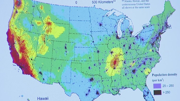 New maps show Colorado's increased risk of earthquakes | 9news.com